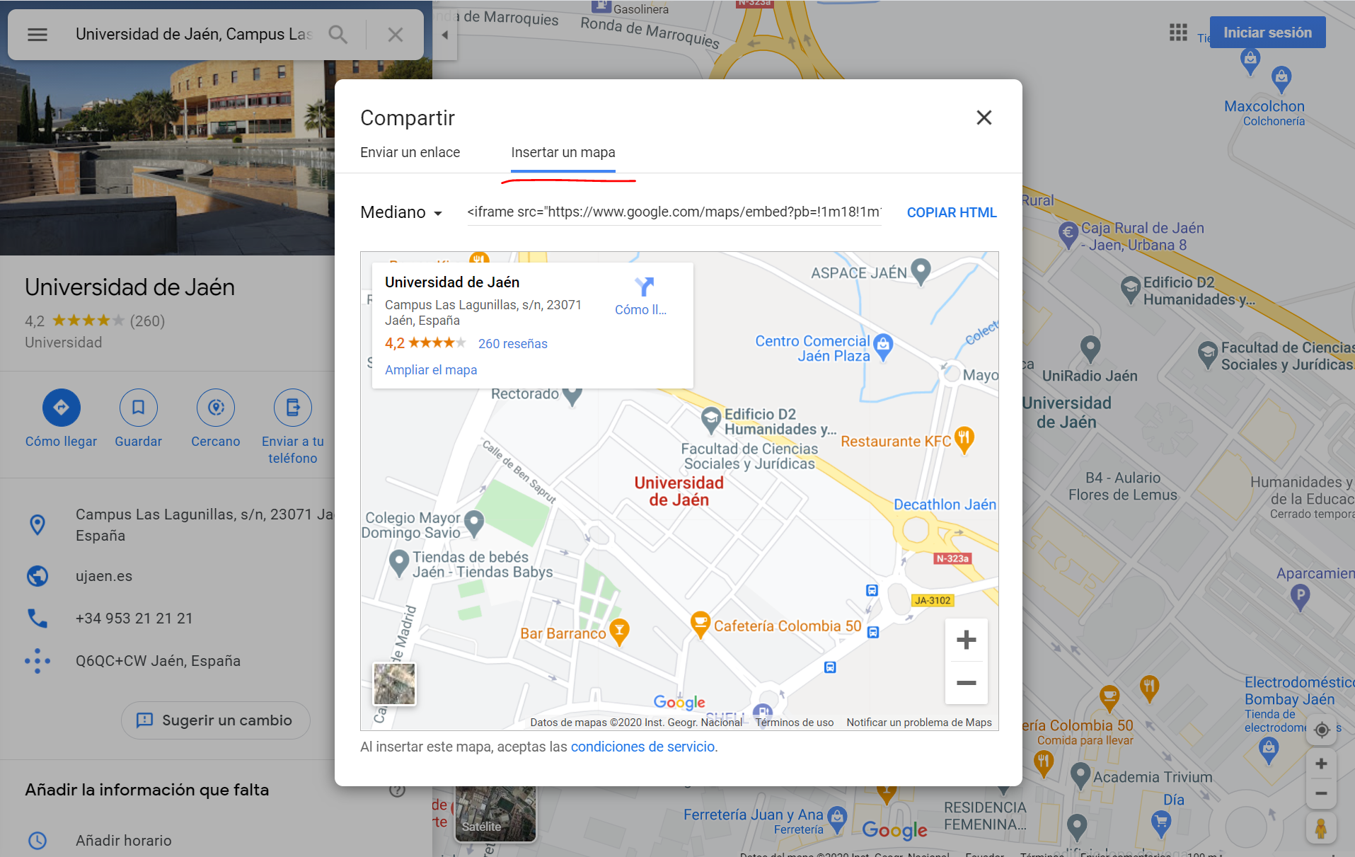 Cómo insertar un mapa de Google Maps en tu página web